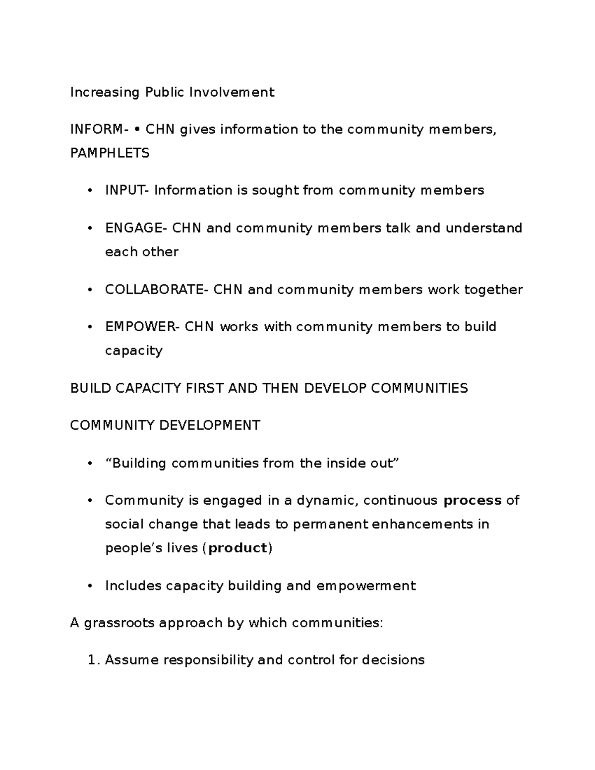 Increasing Public Involvement - Increasing Public Involvement INFORM ...