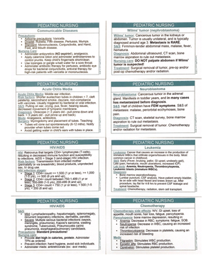 PED 4 - PED 4 - PEDIATRIC NURSING PEDIATRIC NURSING CHDs that OBSTRUCT ...