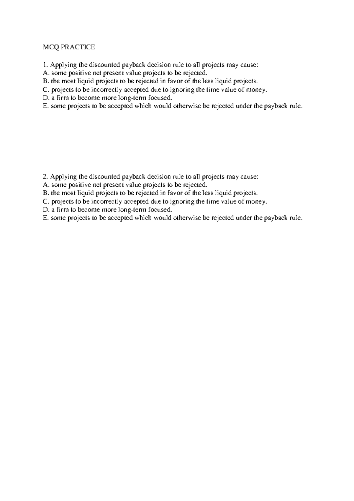 Students MCQ Practice - answer can discuss with your lecturer - MCQ ...