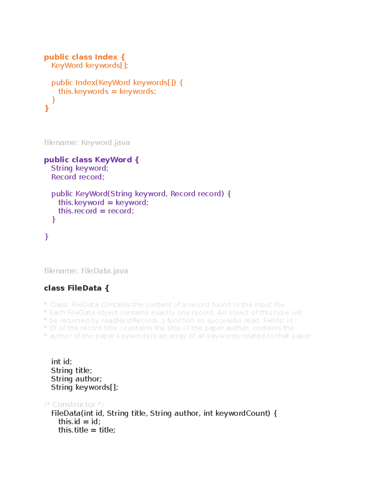 Public class Index - practice - COSC 1315 - Studocu