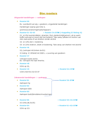 Betekenis vakken BTW-aangifte - Verkoop van goederen onder de ...