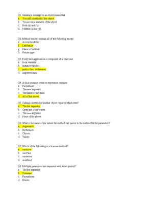 Exercise 13a - Notes for Java - Fill in the blanks in each of the ...