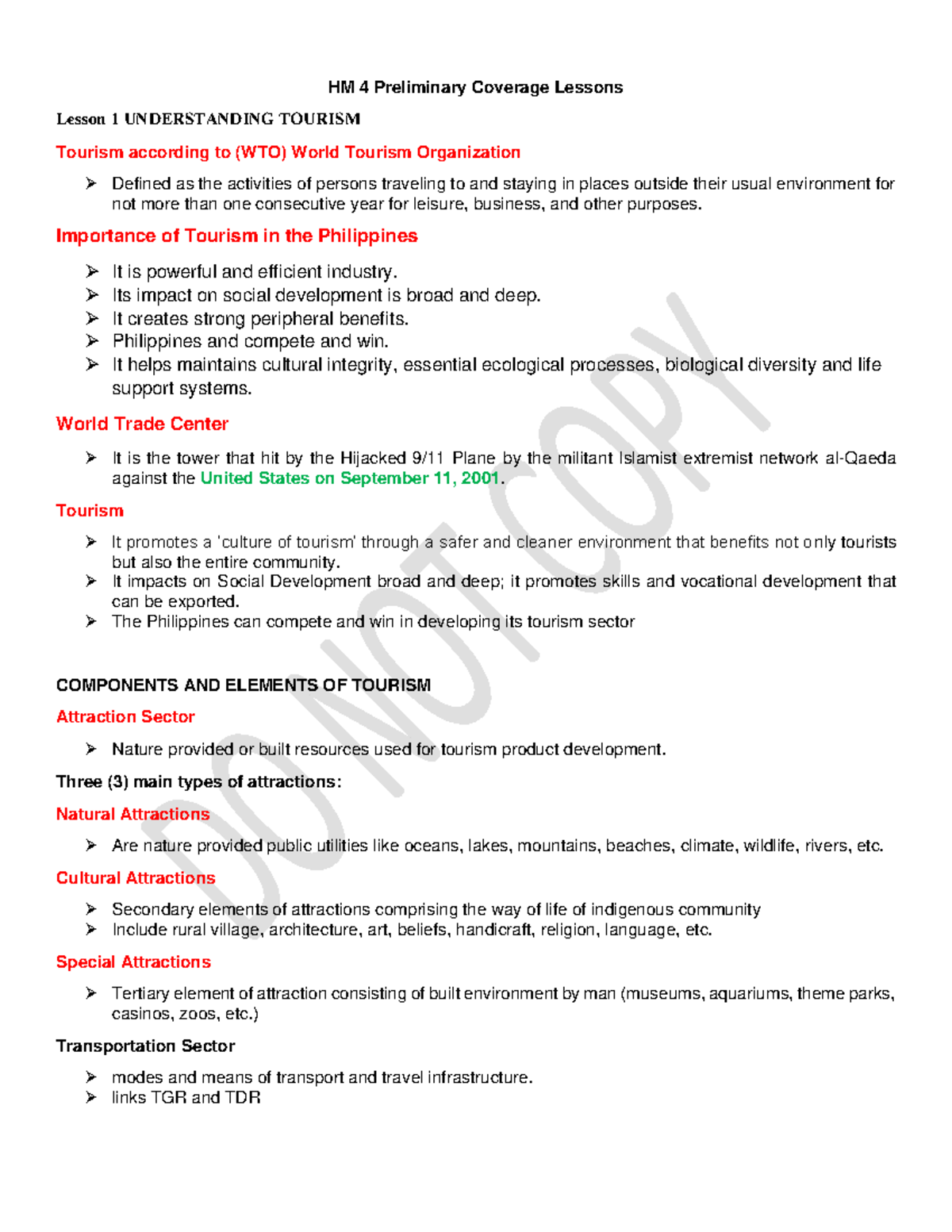HM 4 Preliminary Coverage Lessons - HM 4 Preliminary Coverage Lessons ...
