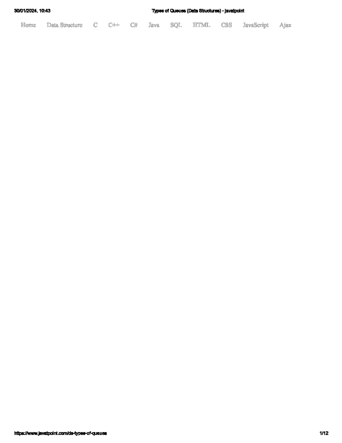 Q - tytgvh - 10:43 Types of Queues (Data Structures) javatpoint Home ...