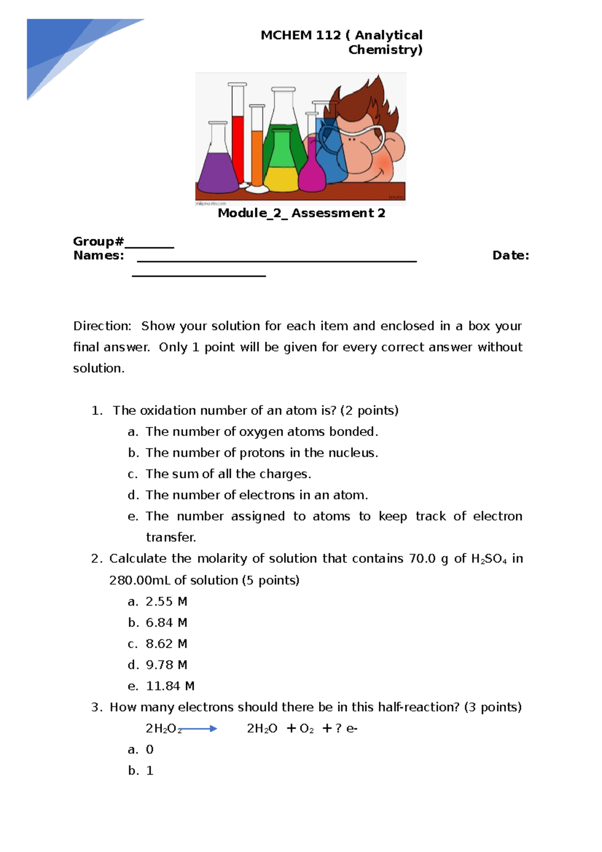Assessment 2 - Academic purposes - Chemistry) Module_2_ Assessment 2 ...