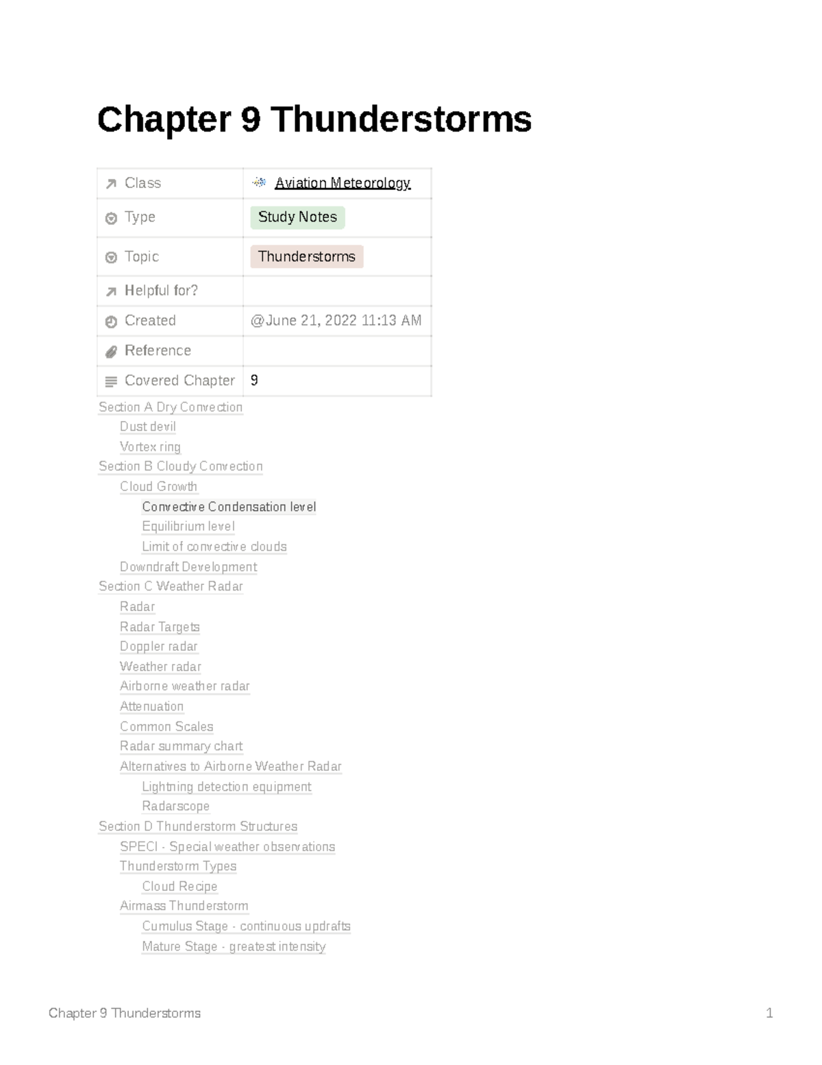 Chapter 9 Thunderstorms - Chapter 9 Thunderstorms Class Aviation ...
