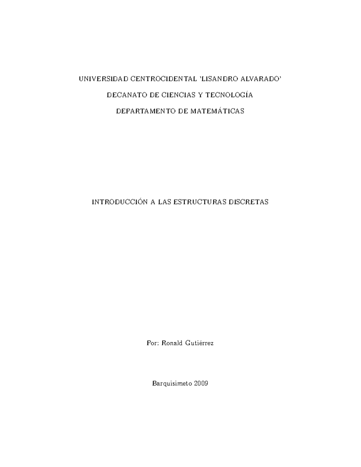 Estructuras Discretas - calculo - UCLA - Studocu