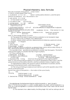Physics study questions - Fill-in-the-blank questions (2 points for ...