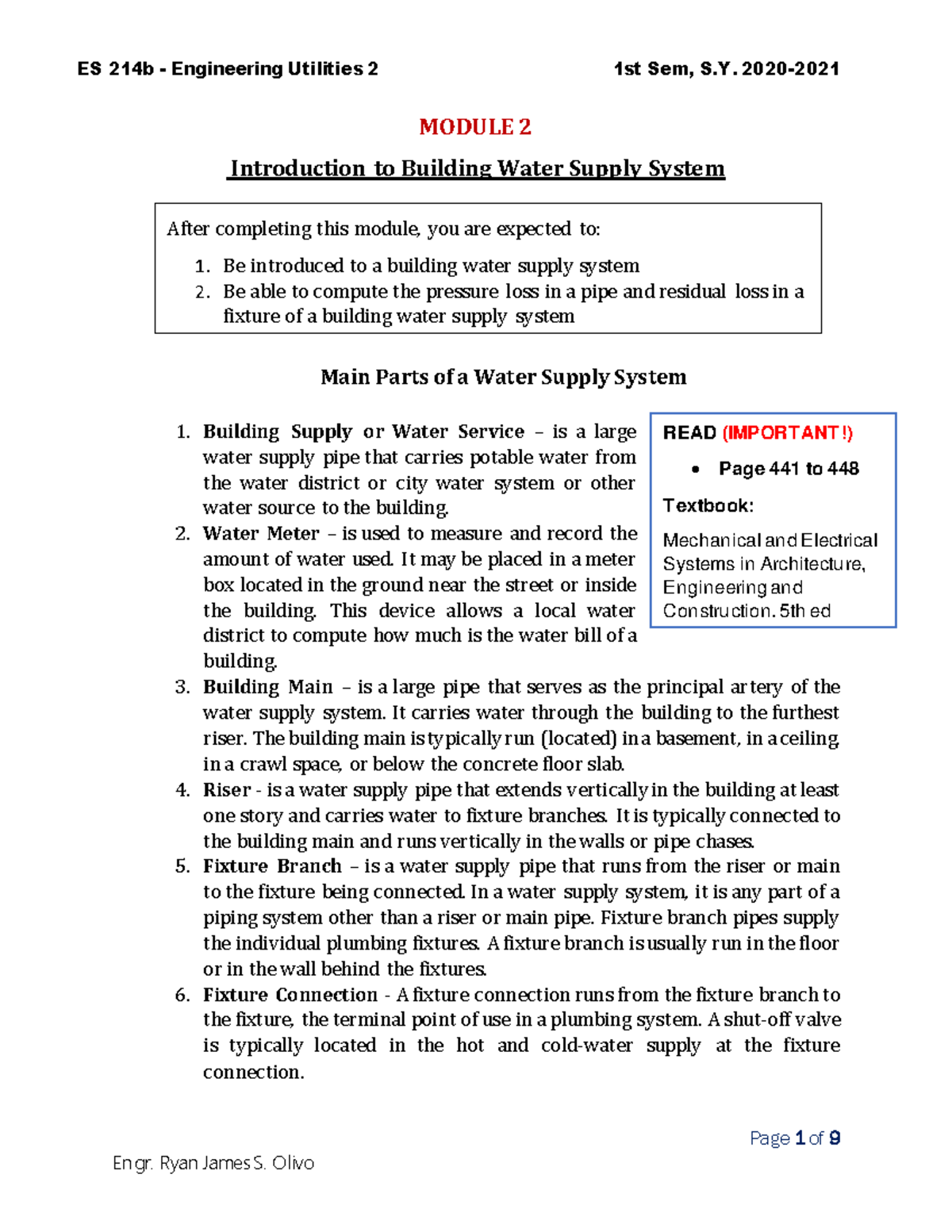 Es214b-module-2 compress - Page 1 of 9 MODULE 2 Introduction to ...