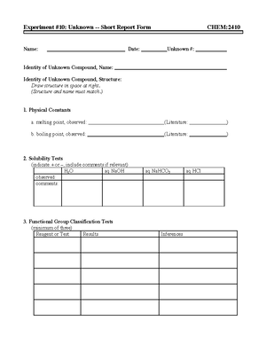 Alkene Bromination and Dehydrohalogenation - Experiment 6 - Alkene ...