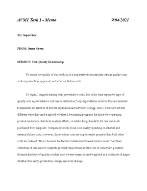 QHT1 Business Management Tasks - Task 1 - Course: Business Management ...