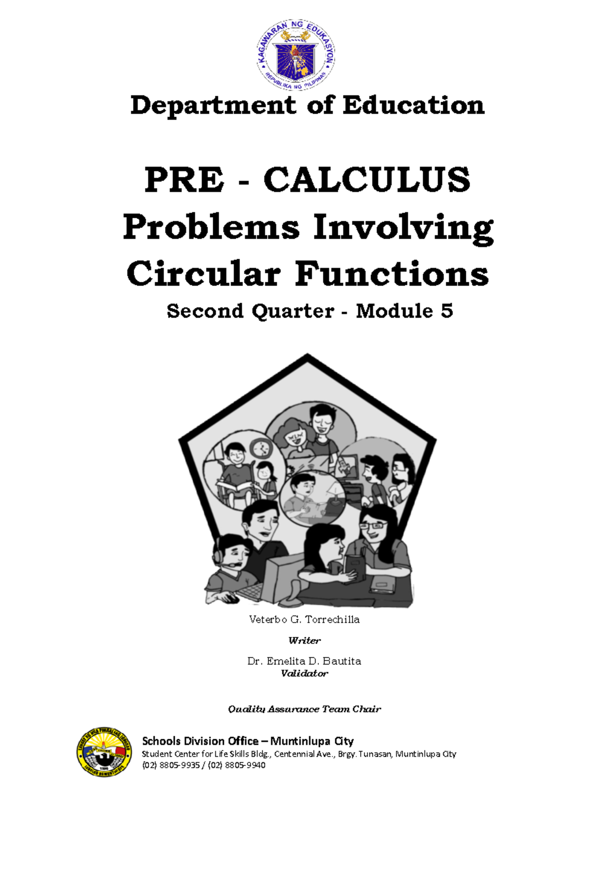 Module 5 2nd Quarter Pre Calculus Department Of Education Pre Calculus Problems Involving
