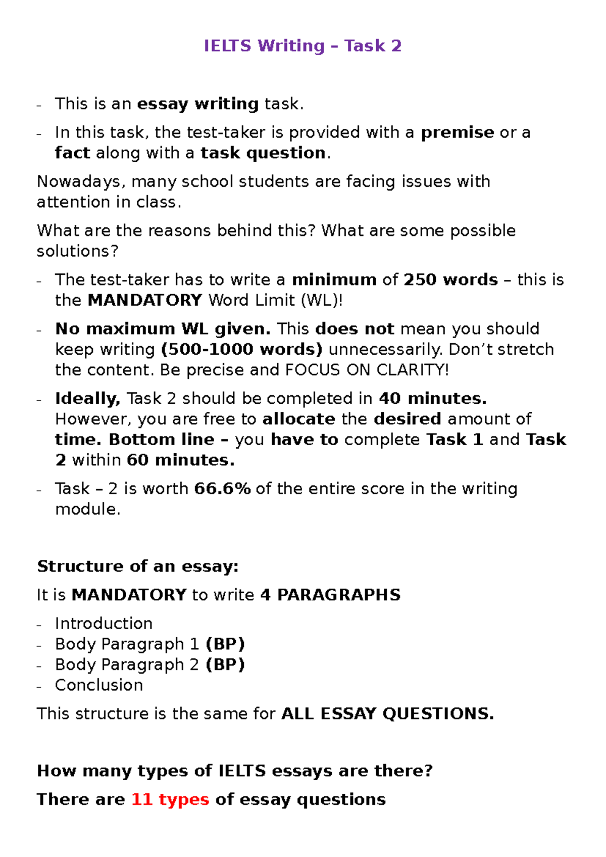 Task 2 - Writing (11)-3 - IELTS Writing – Task 2 This is an essay ...