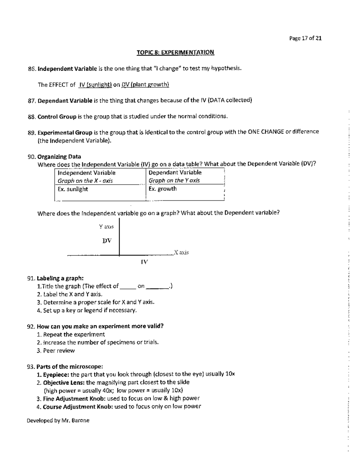 (1) Scientific Method - Practice Packet - BIO 101 - Studocu