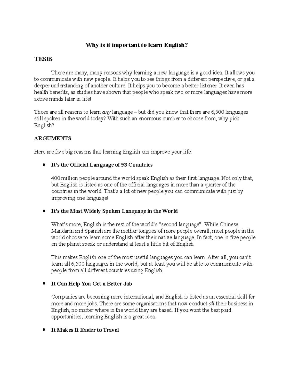 Why Is It Important To Learn English Why Is It Important To Learn