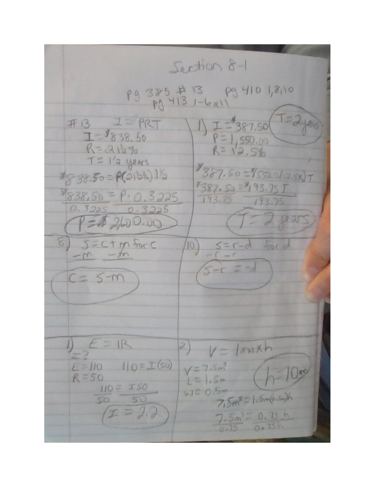 Homework 8-1 - Notes - MAT 101 - Studocu