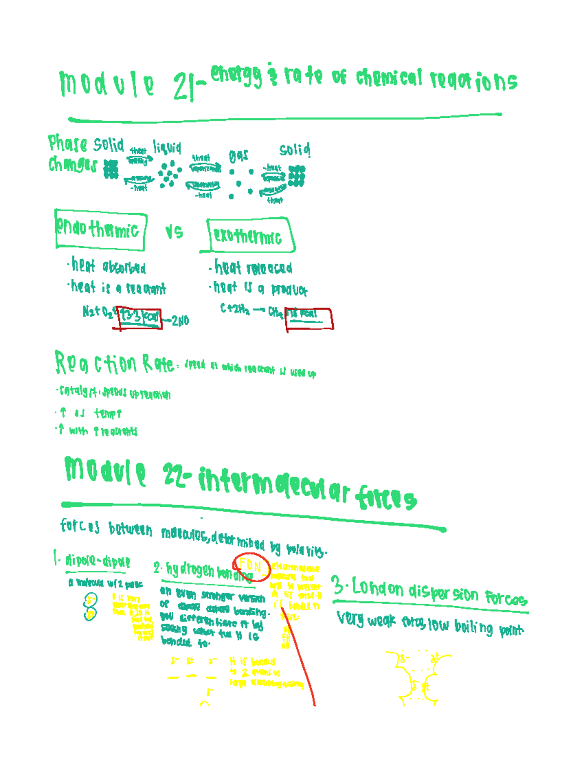 Modules 21,22 textbook notes - CHEM1020 - Studocu