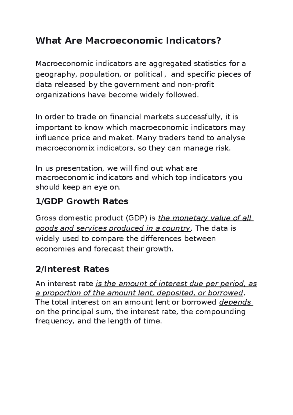 Copy What Are Macroeconomic Indicators - What Are Macroeconomic ...