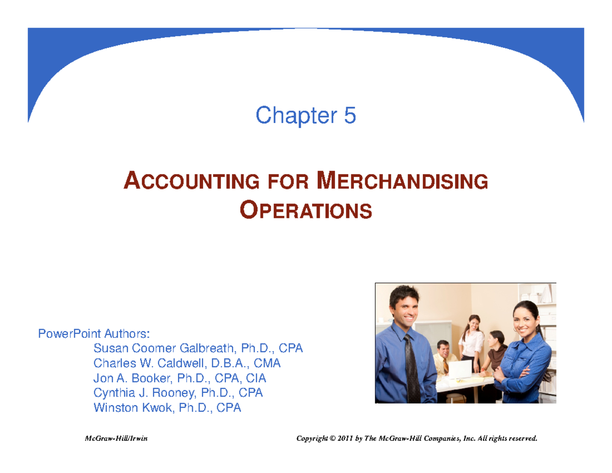 Accounting FOR Merchandising Operations - PowerPoint Authors: Susan ...