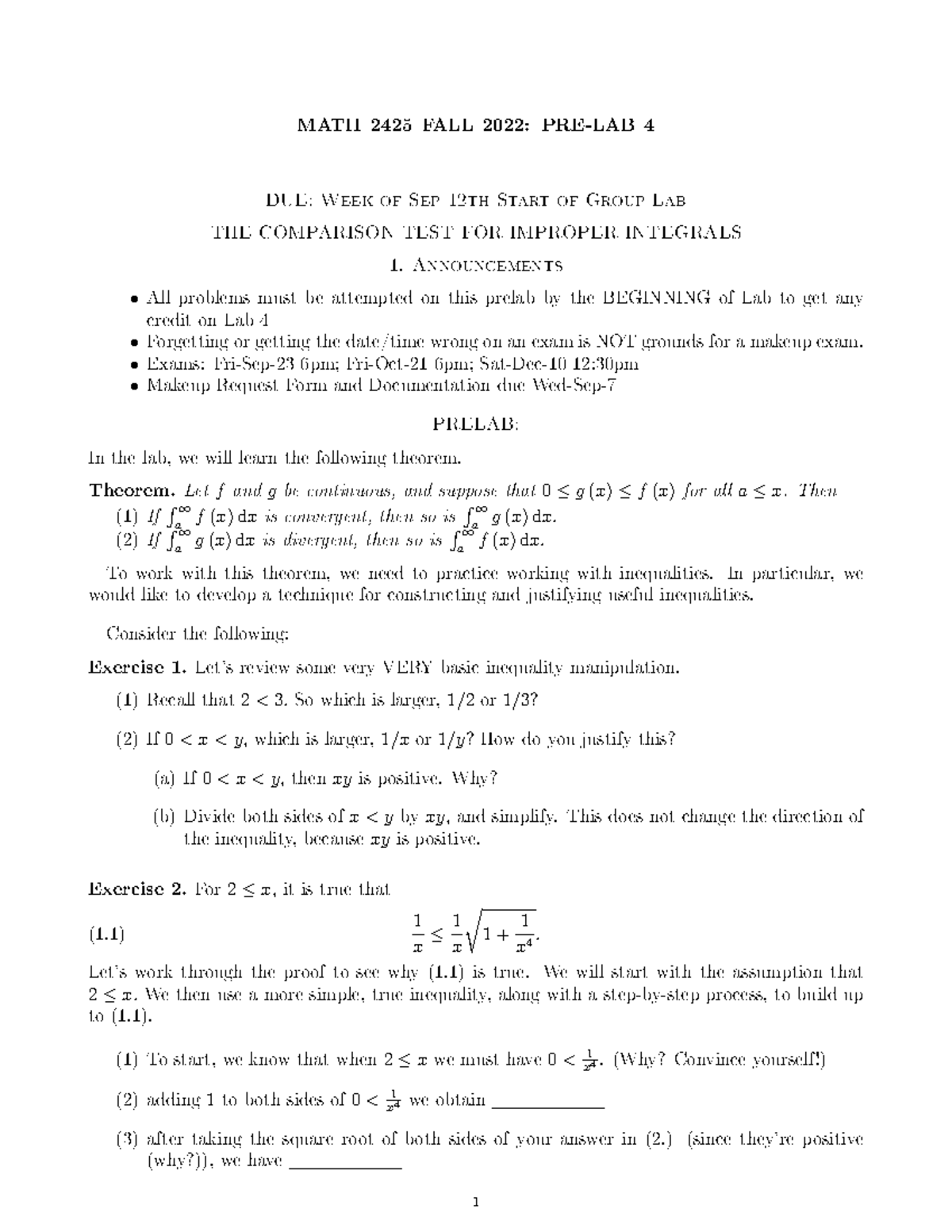 Lab4-Improp Int Compar-Pre Lab-VF - MATH 2425 FALL 2022: PRE-LAB 4 DUE ...