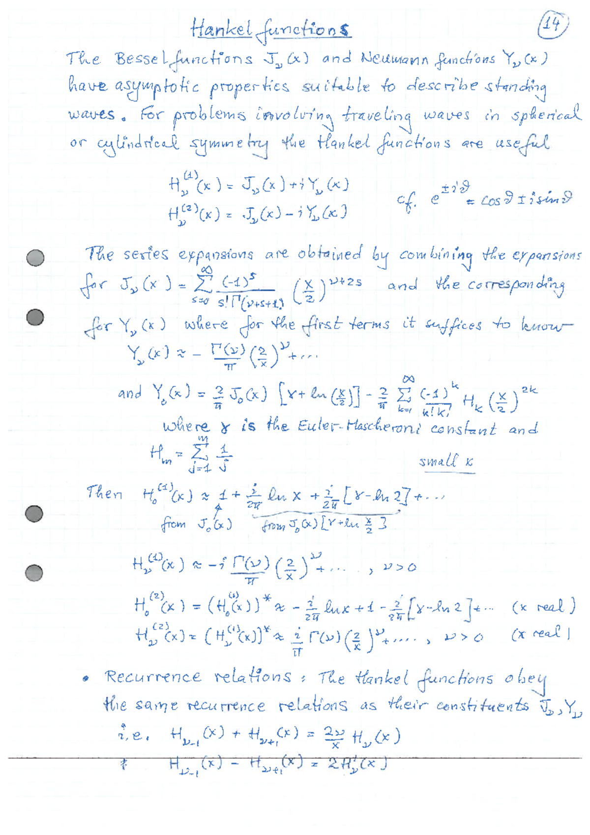Lecture Note Hankel Functions Fk8005 Warning Decodescan Unexpected Mcu Data Current