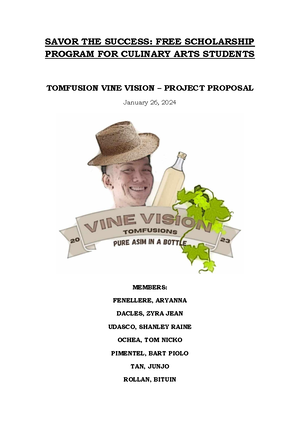 UCSP Project Proposal ABM-A - 2 nd Quarter Performance Task In UCSP ...