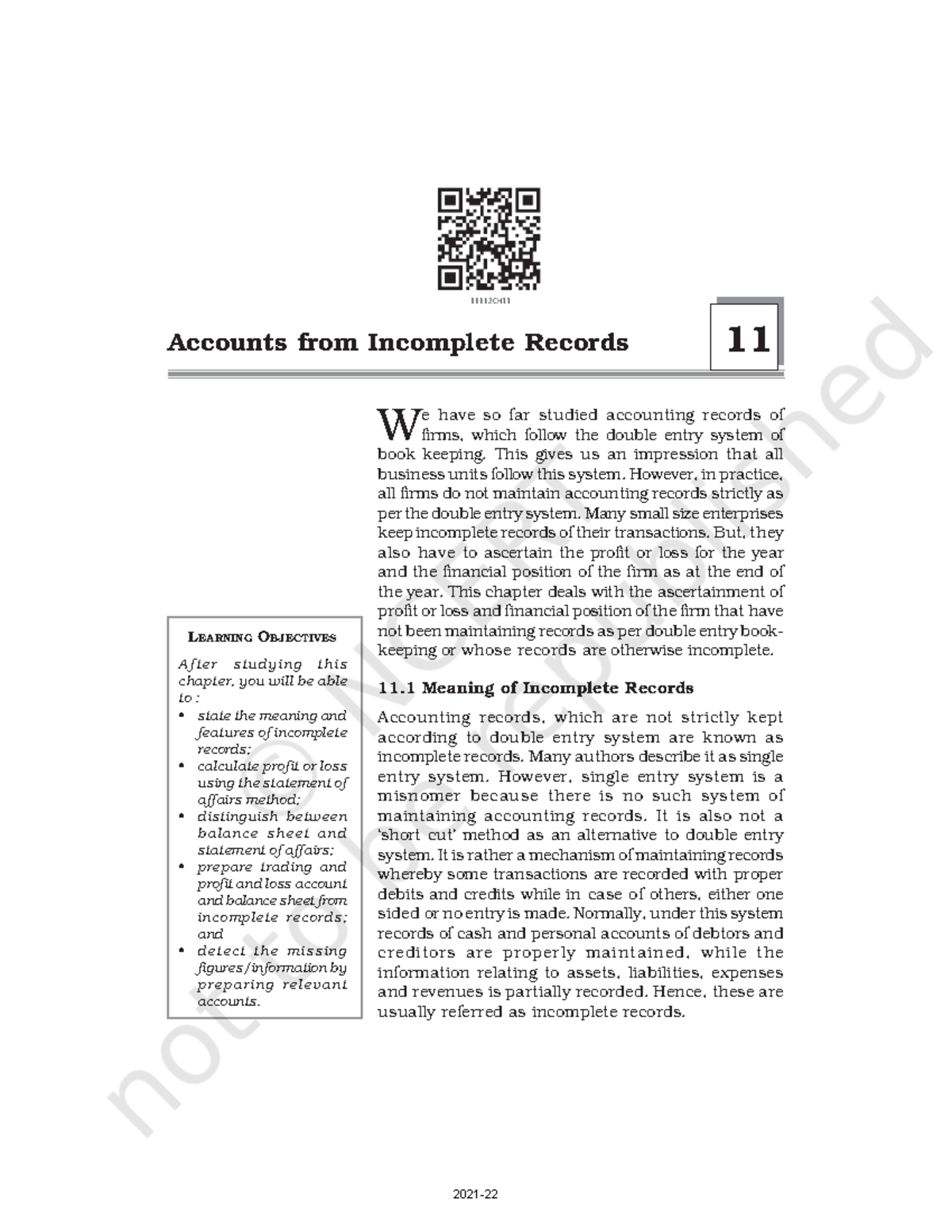 INC Records - QSD - Accounts from Incomplete Records 11 W e have so far ...