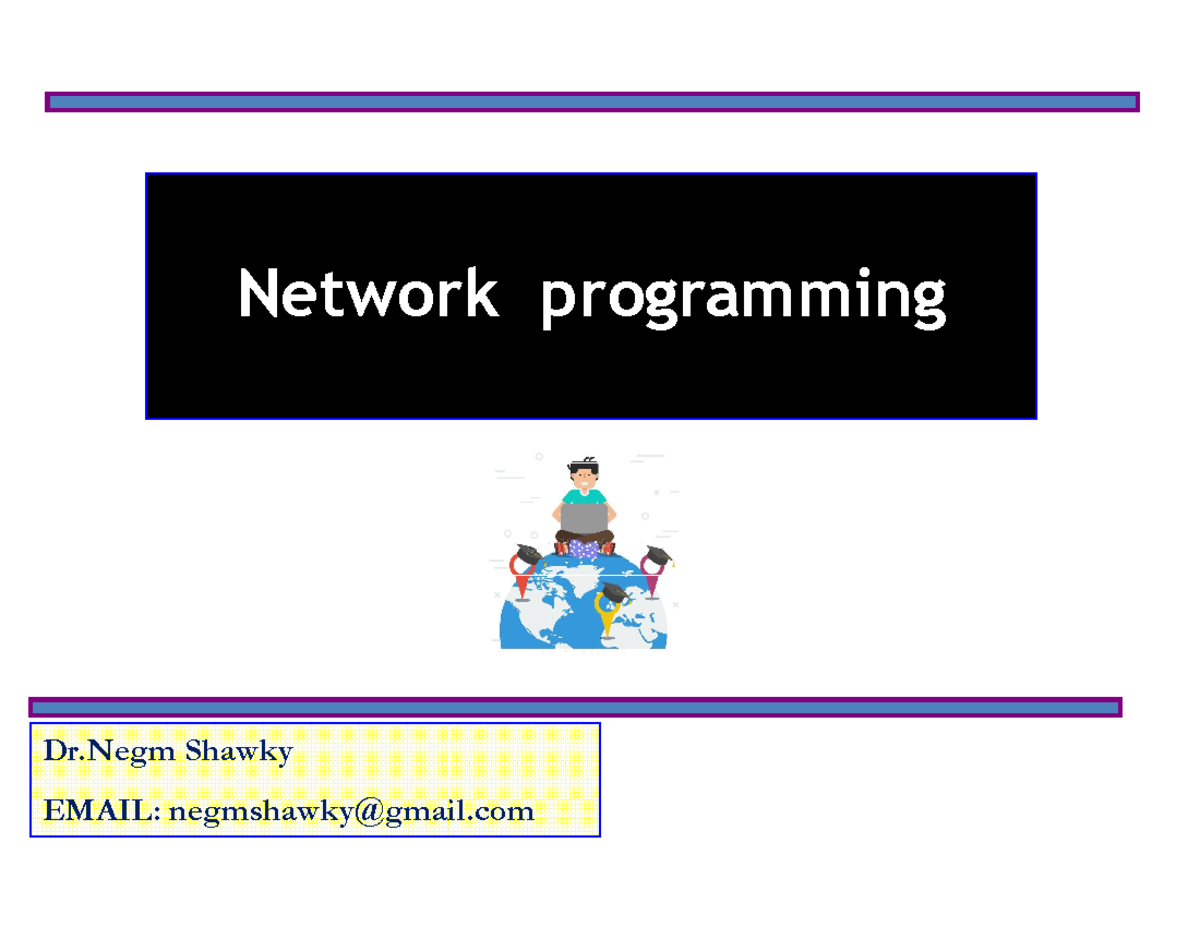 Lecture 1 2 Networking Basics Introduction Network Programming Dr