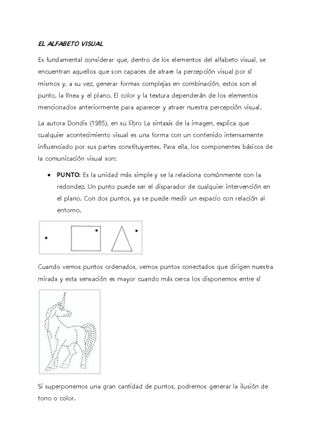 Elementos Básicos DEL Código Visual - Notas - EL ALFABETO VISUAL Es ...