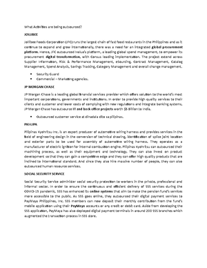 BPO Lesson 1-3 - LESSON 1: Introduction The IT-BPM Industry Overview ...