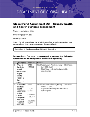 Global Health 101 Midterm Study Guide - o PATERNAL EDUCATION (Greater ...