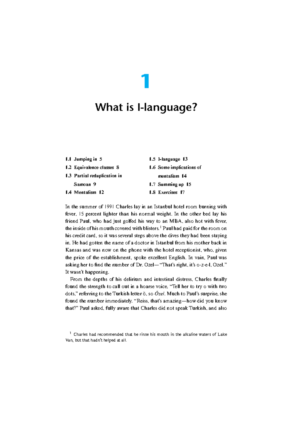 I language chapter 1 - 1 What is I-language? 1 Jumping in 5 1 ...