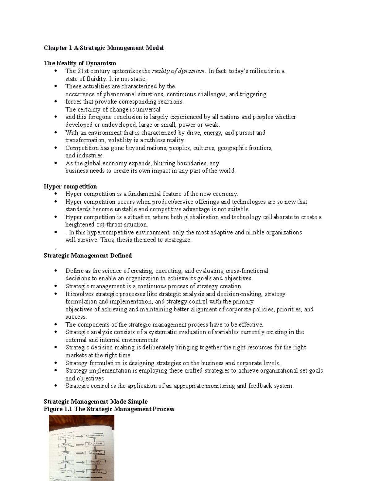 Chapter 1 A Strategic Management Model HRD - In fact, today’s milieu is ...