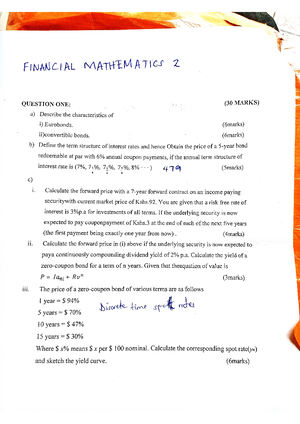 MAT 211 Notes - linear algebra - risk theory - Studocu