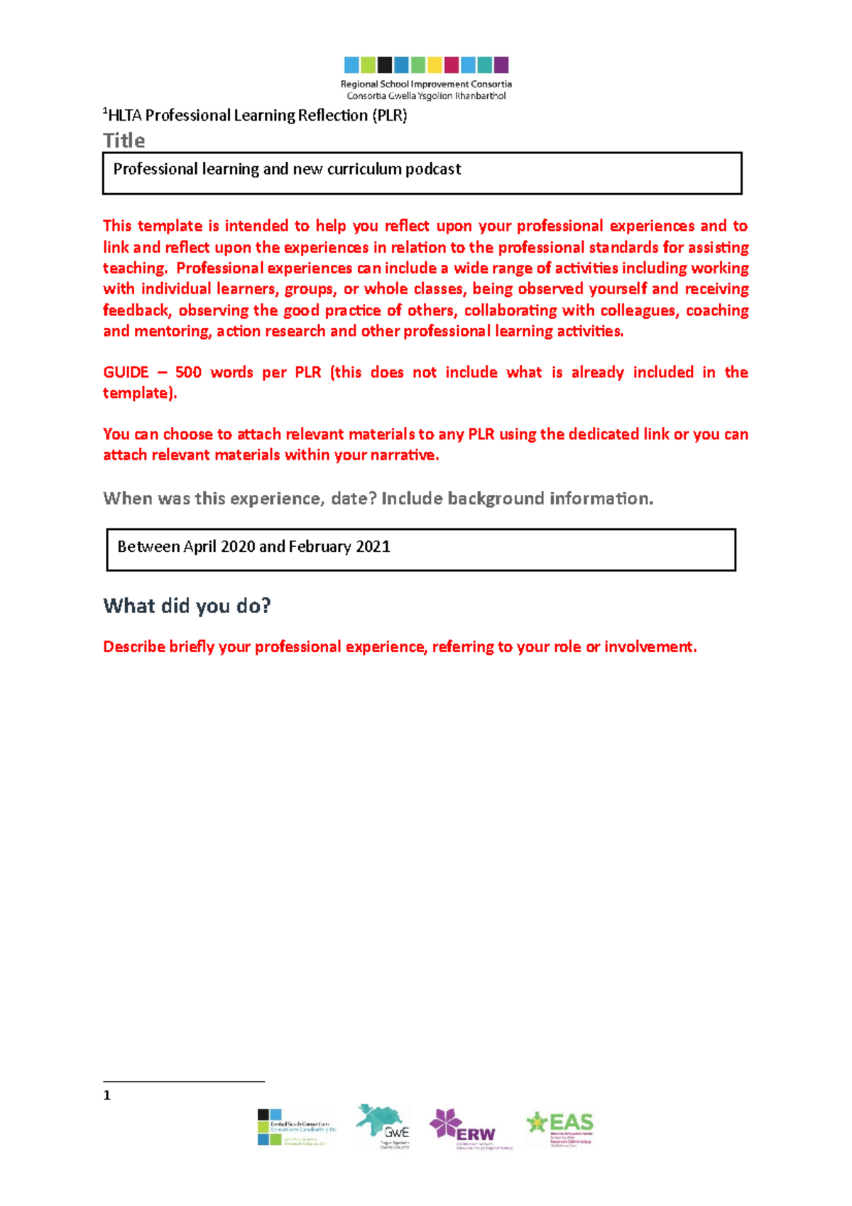 PLR professional learning - E103 - OU - Studocu