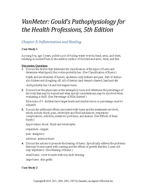 Chapter 6 case study - VanMeter: Gould's Pathophysiology for the Health ...