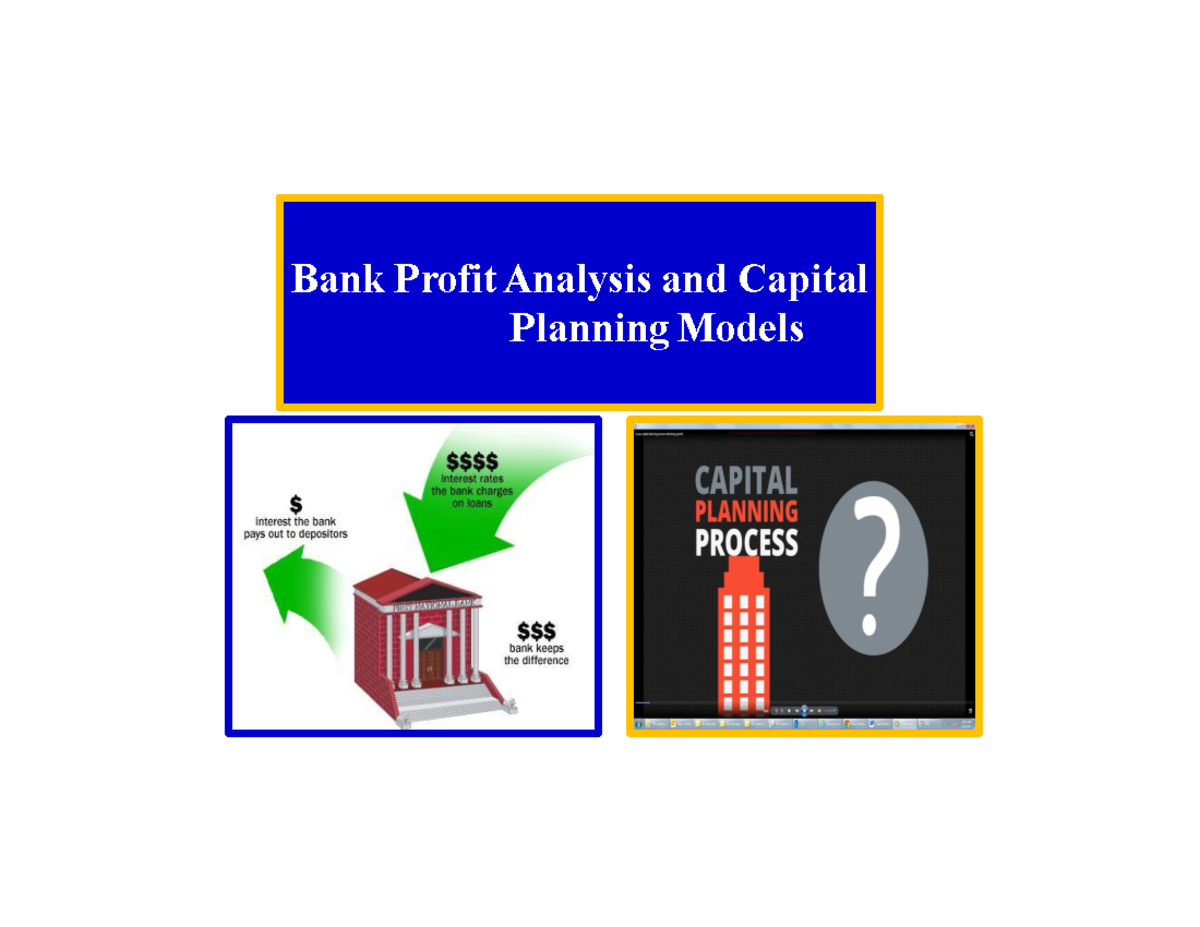 3. Bank Analysis and Profit Models - Bank Profit Analysis and Capital ...