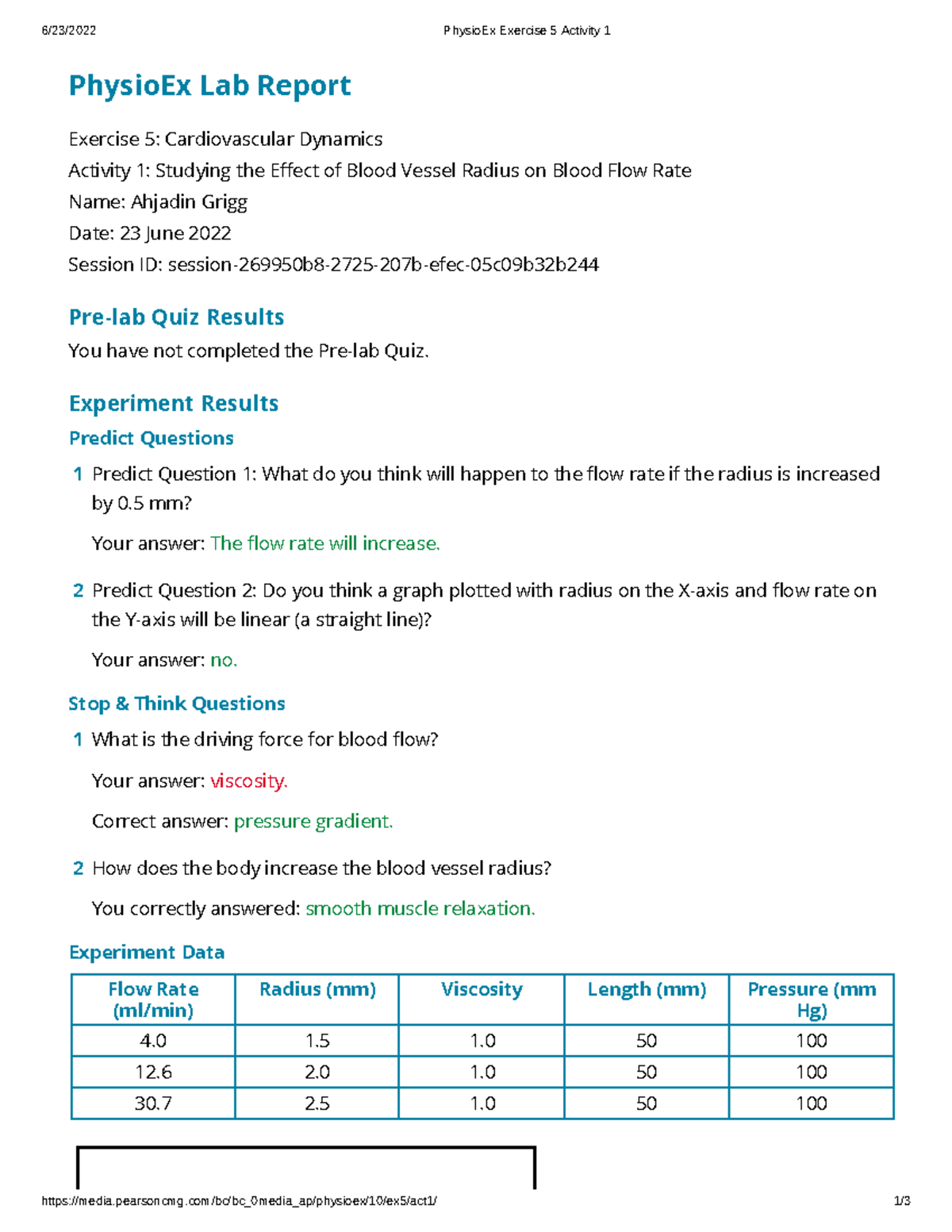 Physio Ex Exercise 5 Activity 1 Pearsoncmg Bc Bc 0media Ap Physioex