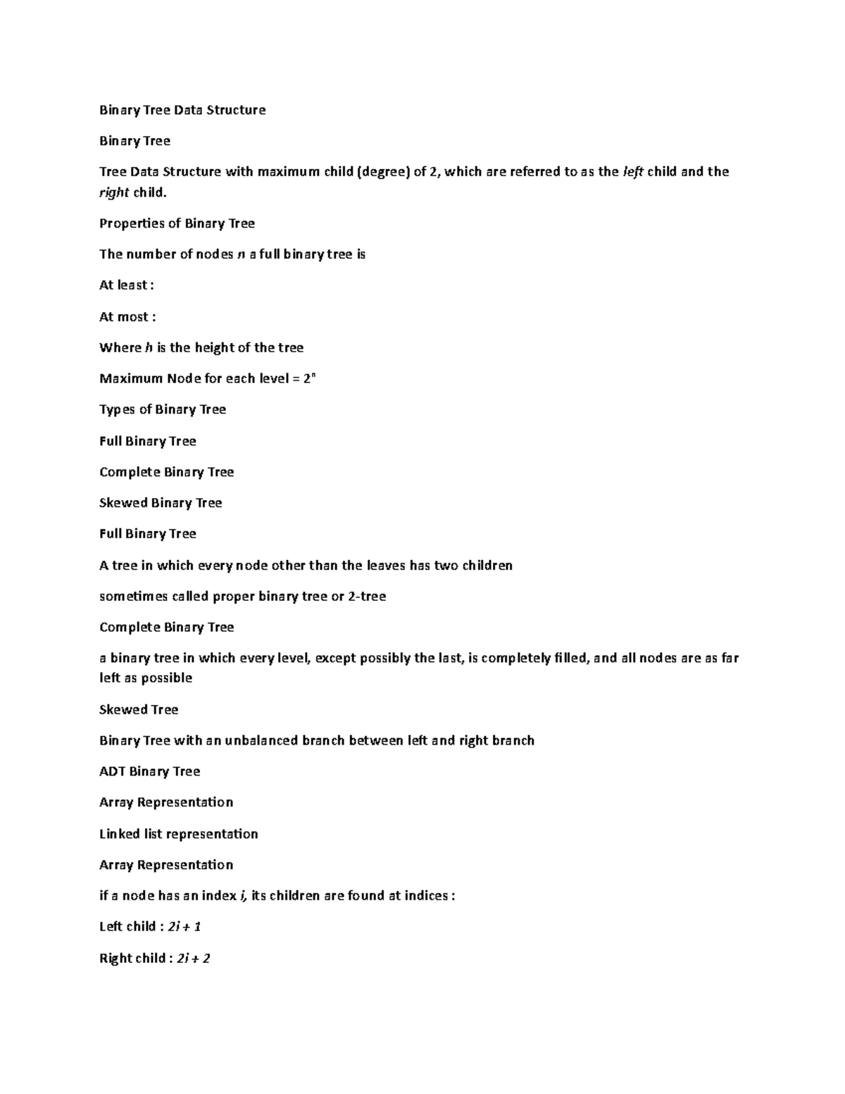 Materi ASD 10 - Binary Tree Data Structure Binary Tree Tree Data ...