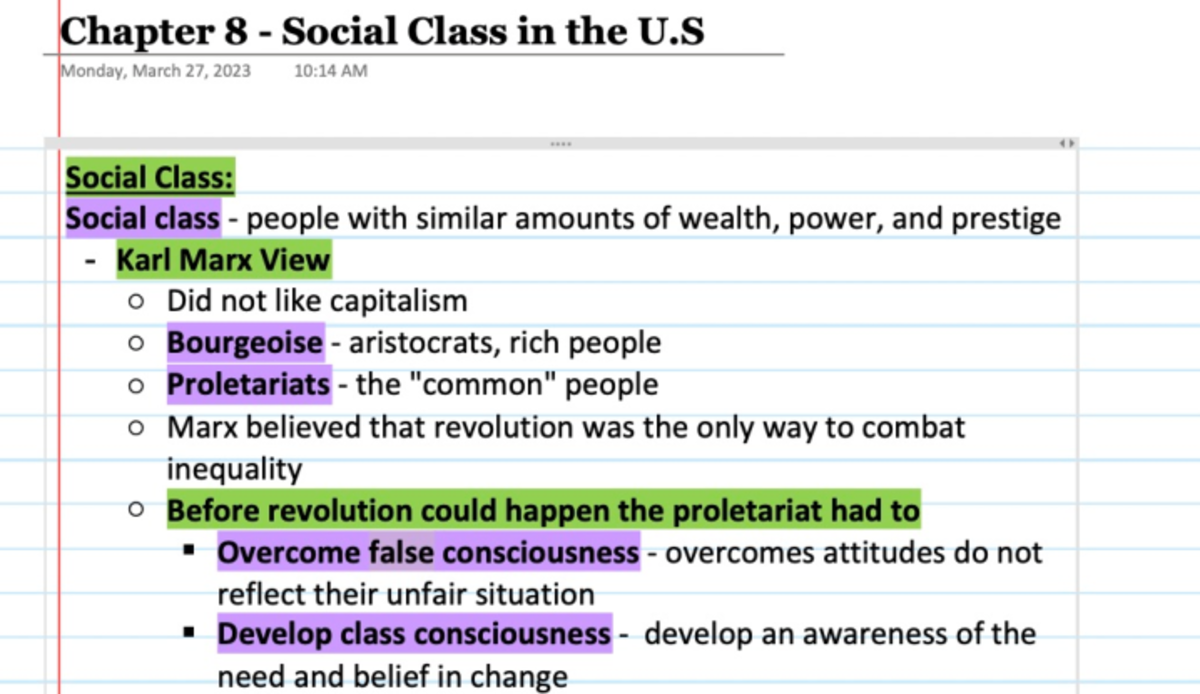 Chapter 8 Social Class in the U.S - SOC 101 F - Studocu