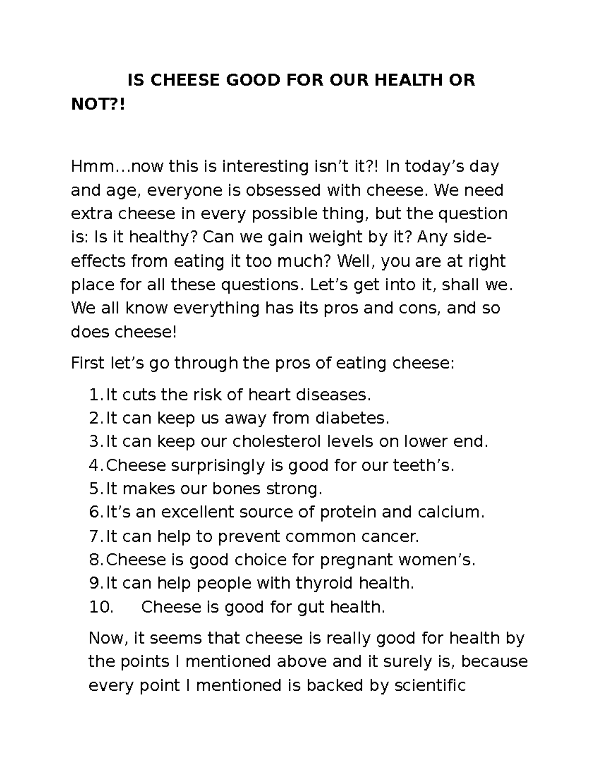 IS Cheese GOOD FOR OUR Health OR NOT - IS CHEESE GOOD FOR OUR HEALTH OR ...