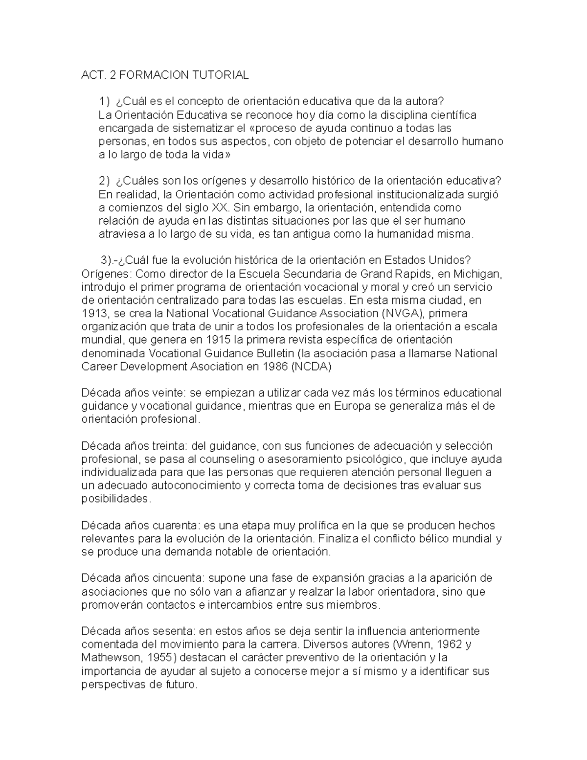 ACT. 2 Formacion Tutorial acividad obligatorio - ACT. 2 FORMACION ...