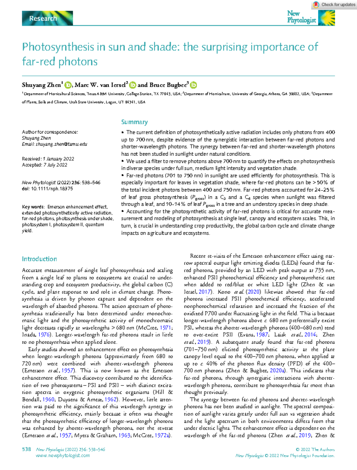 New-Phytologist-2022-Zhen-Photosynthesis-in-sun-and-shade-the ...