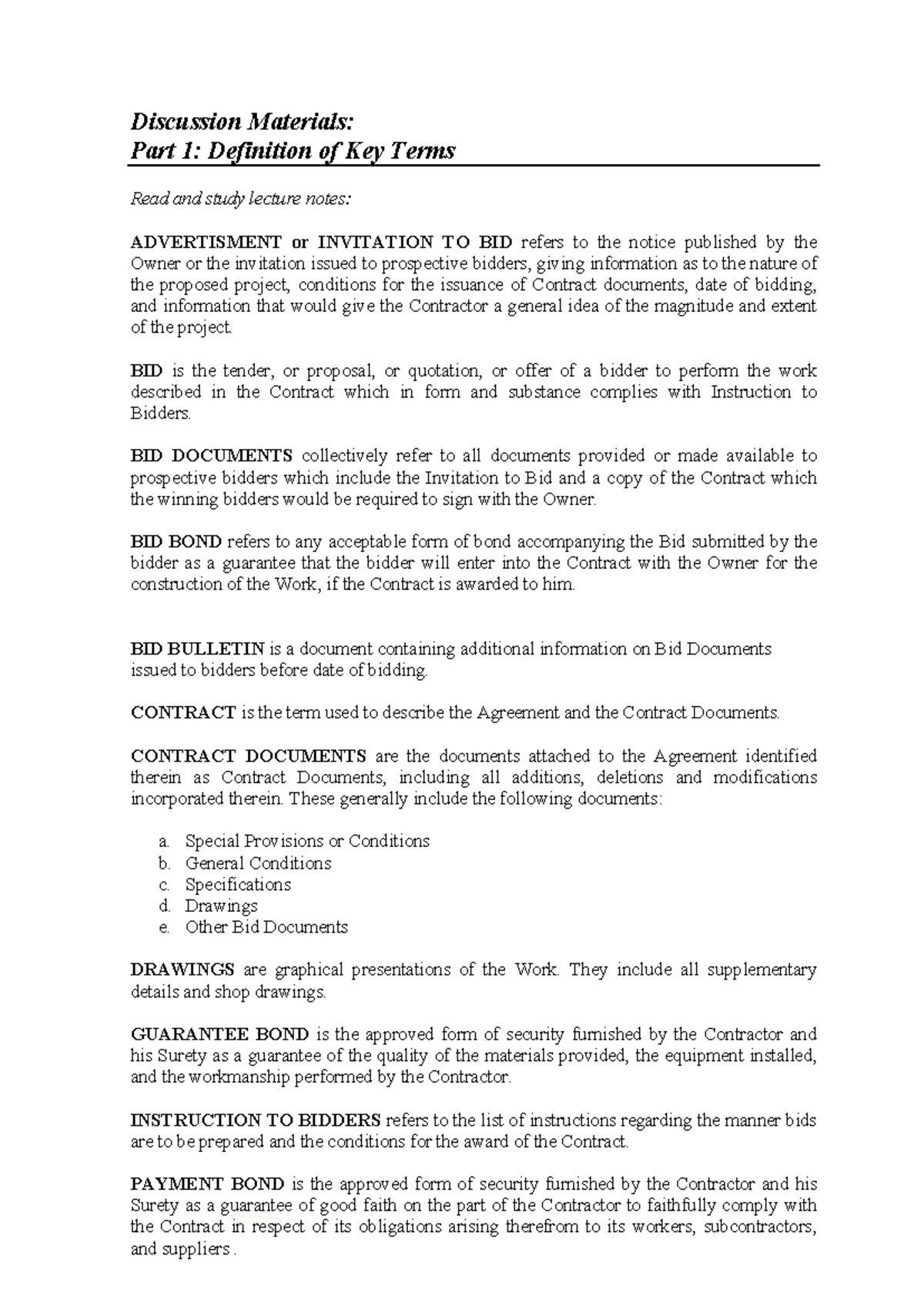 Lesson 2 - prelim period - Discussion Materials: Part 1: Definition of ...