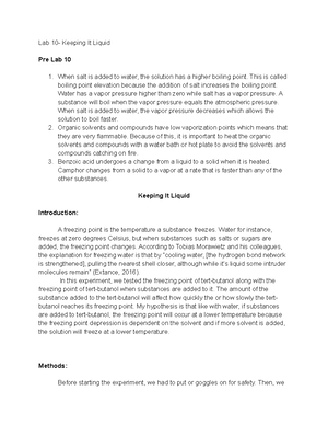 Lab 6 - Synthesis of Aluminum Lab Report - Pre Lab: (answer all ...