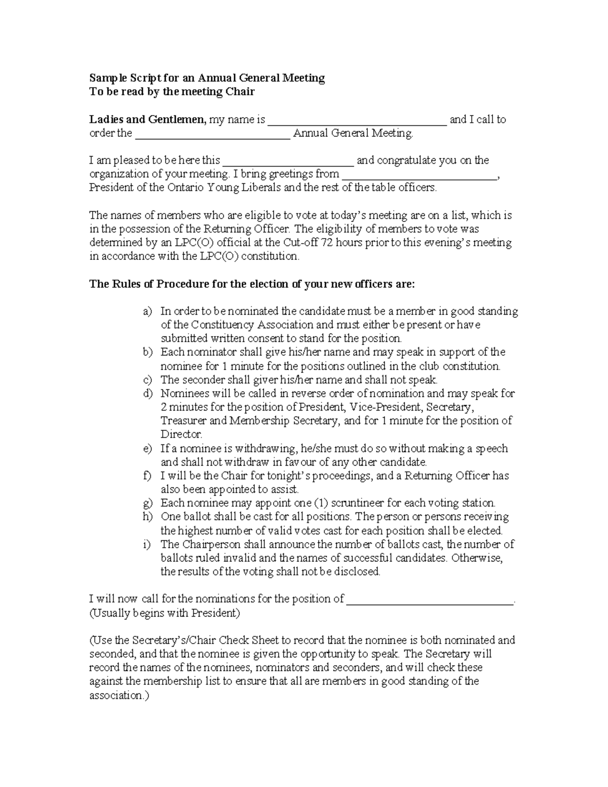 AGM-chair-script - sample - Sample Script for an Annual General Meeting ...