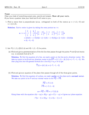 Quiz 6 Practice Solution - MTH 234 - Studocu