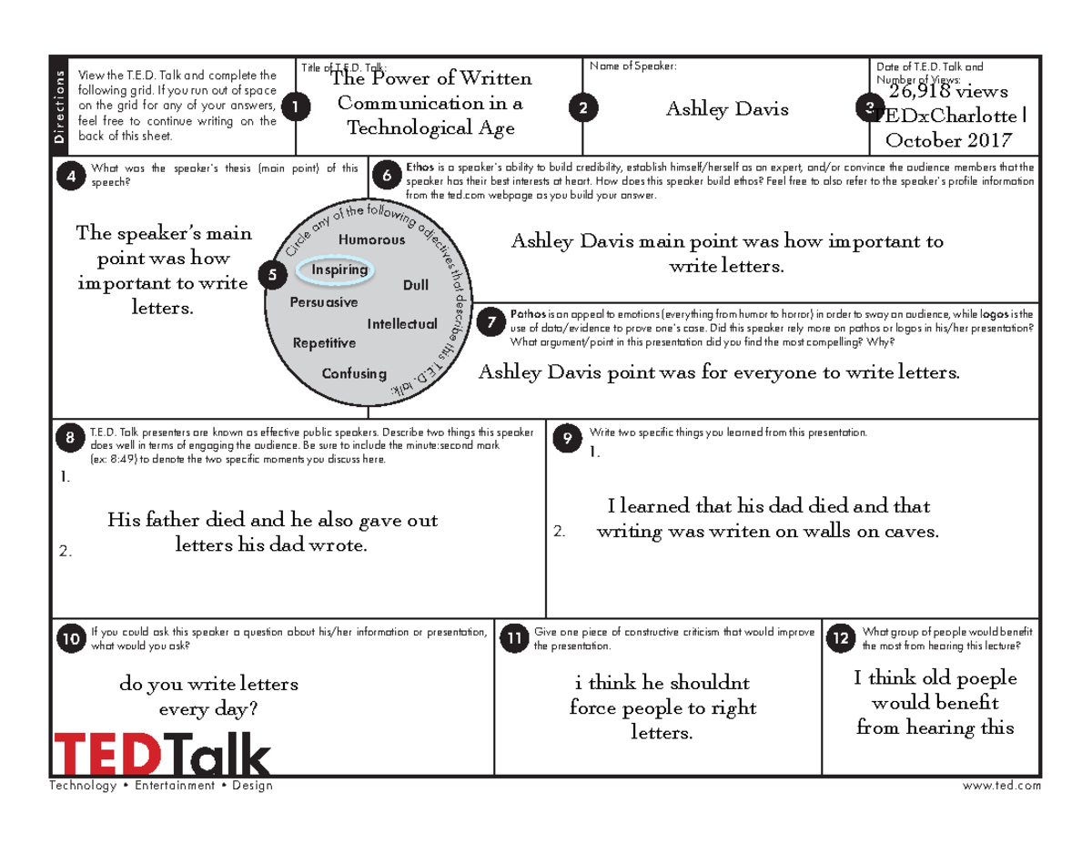 Ted-Talk-WorksheetStem cells. Stem cells are cells that are yet to ...