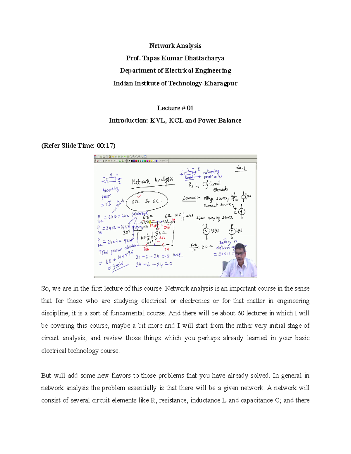 Lec01 - 1st lecture note to download all please search on google "nptel archive network ...