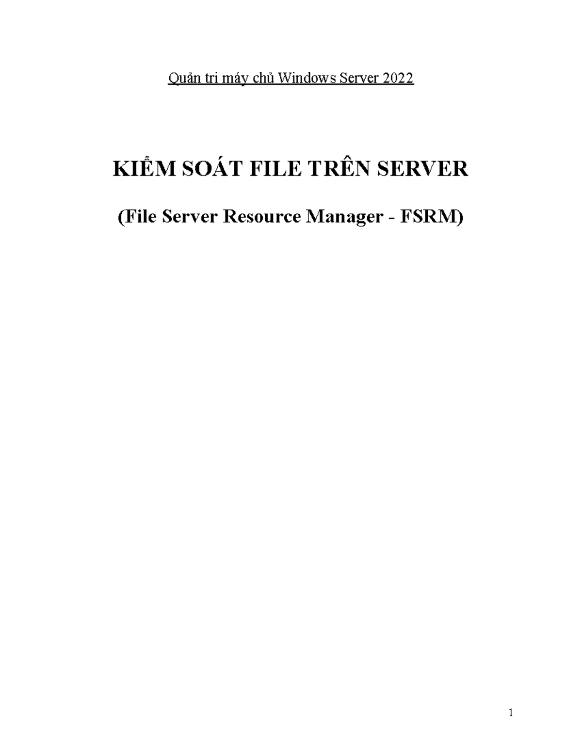 File+Server+Resource+Manager - Quản trị máy chủ Windows Server 2022 ...